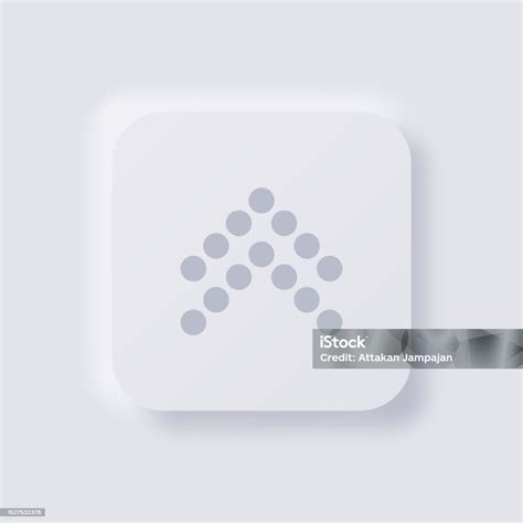 Arrow Icon White Neumorphism Soft Ui Design For Web Design Application Ui And More Button Vector