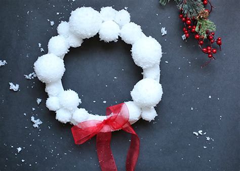 Winter Snowball Wreath Tutorial Factory Direct Craft Blog