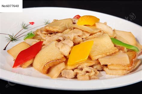 百灵菇螺片爆鸡胸高清图片下载 红动中国