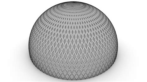 Parametric Diamond Pattern Dome 3d Model Turbosquid 2287187