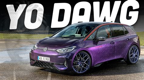 The Volkswagen Id3 Gtx Fire Ice Concept Literally Has Upholstery On