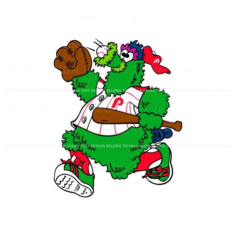 Phillies Phanatic Baseball Mascot Svg