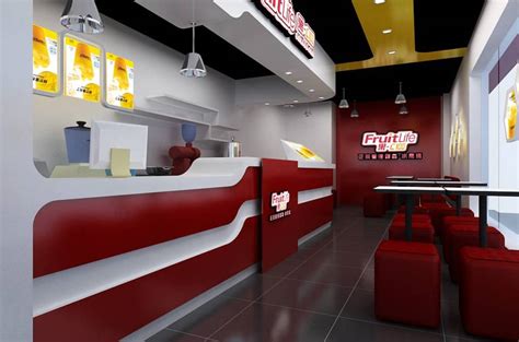 小吃店壁纸效果图 小吃店装修效果图 餐厅壁纸效果图 大山谷图库