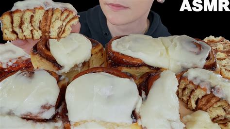 Asmr Cinnamon Rolls Warm And Gooey Dessert Mukbangeating Sounds