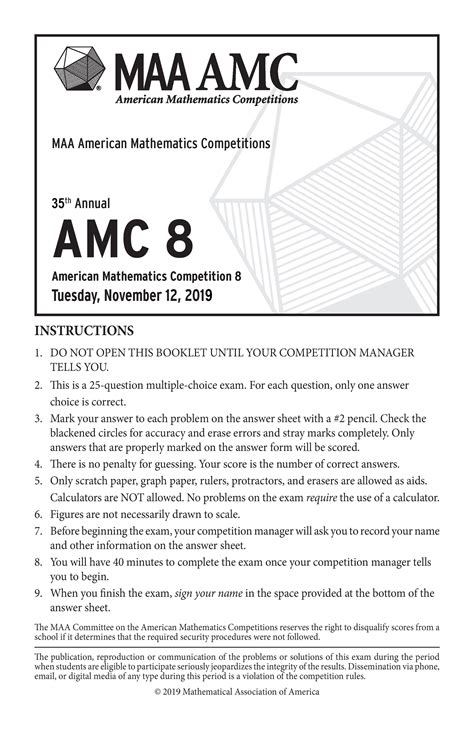 2019 Amc 8 Problems And Answers Ivy League Education Center