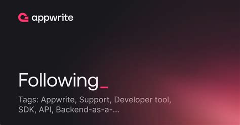 following threads appwrite