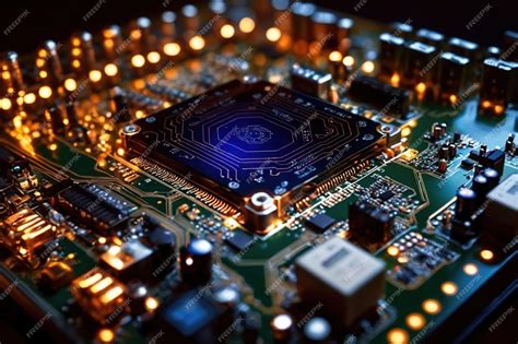 Premium Photo Computer Circuit Board Intricate Electronic Technology For Cpu Processor