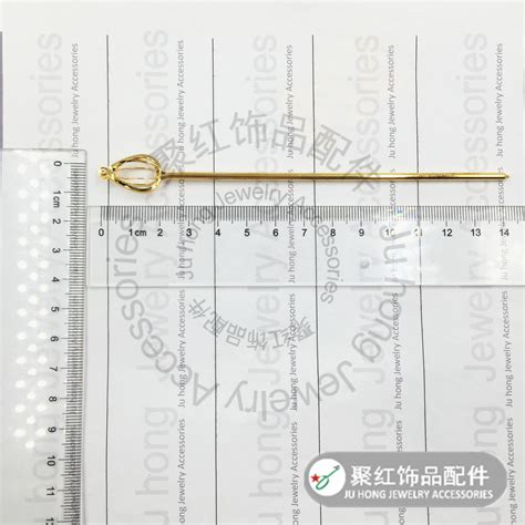 可镶钻珍珠发簪发钗棒烧焊DIY金属铁棒 古装中式饰品配件 阿里巴巴