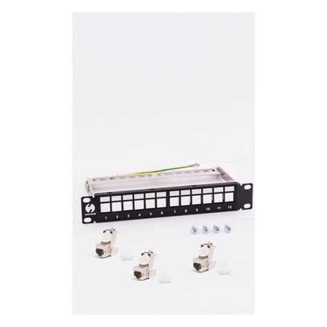 Netrack Keystone Patch Panel Ports Ftp Equipped With X Keystone Jack Cat A