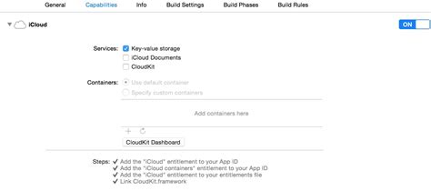 CloudKit Dashboard Says I Have No ICloud Containers But I Have Already Created What Might Be