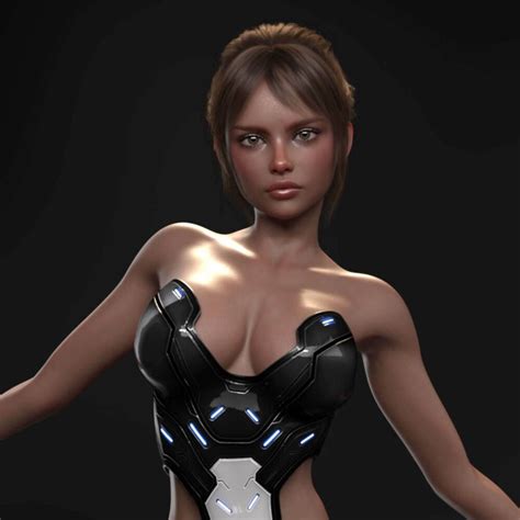 Techbody 01 For Genesis 8 And 8 1 Female Daz Studio Iray Render State