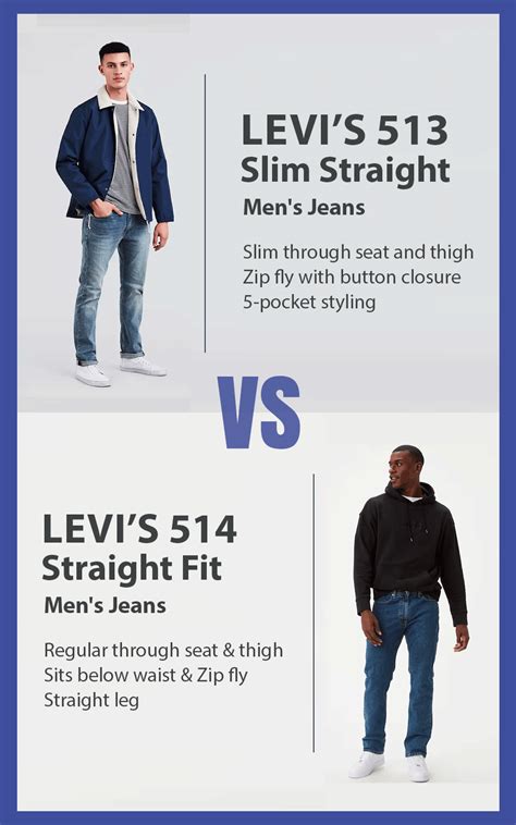 Levis 513 Vs 514 Whats The Difference Explained Jeans Advice