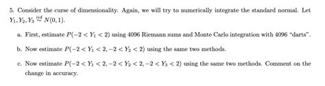 solved 5 consider the curse of dimensionality again we