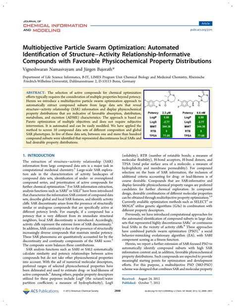 Pdf Multiobjective Particle Swarm Optimization Automated