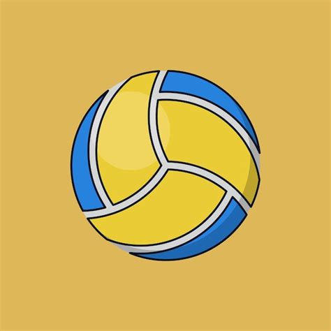 Ilustração de bola de vôlei Vetor Premium