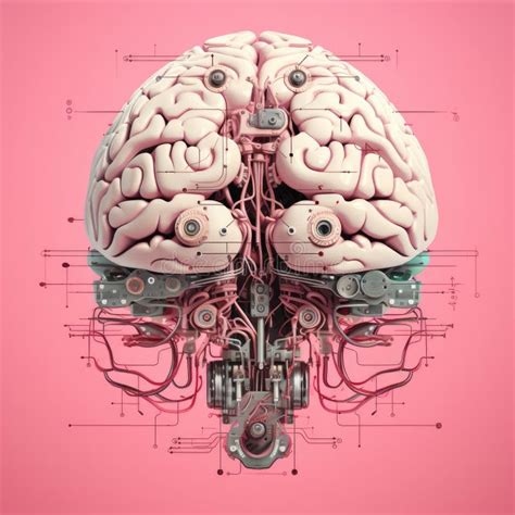 Anatomical Model Of The Human Brain Neural Connections Artificial