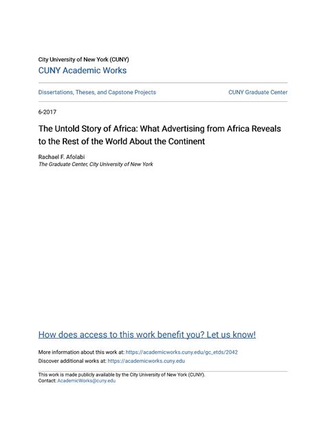 The Untold Story Of Africa What Advertising From Africa Reveals