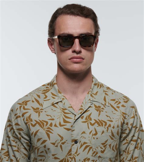 Square Sunglasses In Brown Saint Laurent Mytheresa