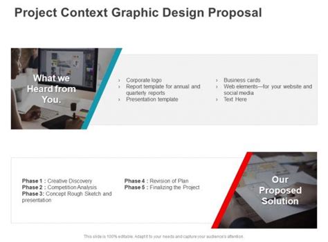 Graphic Design Proposal Slide Team