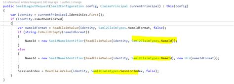 Itfoxtec Identity Saml2 Saml2ClaimTypes Is Hardcoded For NameId