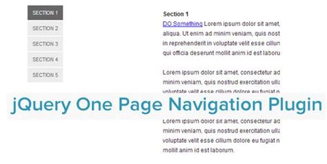 create your one page website with this free amazing jquery plugins