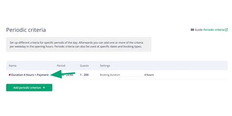 Adding Specific Payment Options To Periodic Criteria Easytable