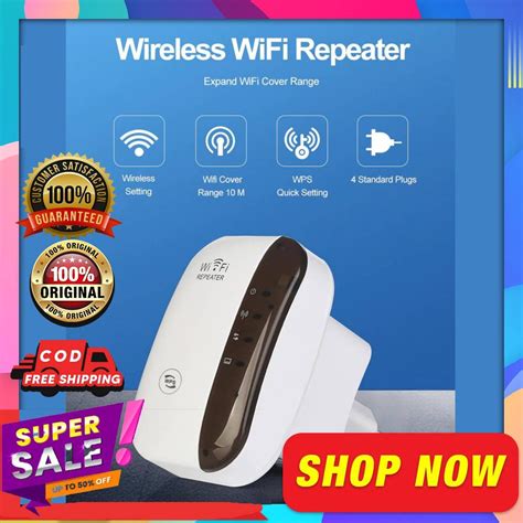 Original Wireless Wifi Repeater Mbps Network Routers Long Range Internet Expander Extender