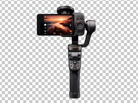 Premium Psd Handheld Gimbal Camera On White Background