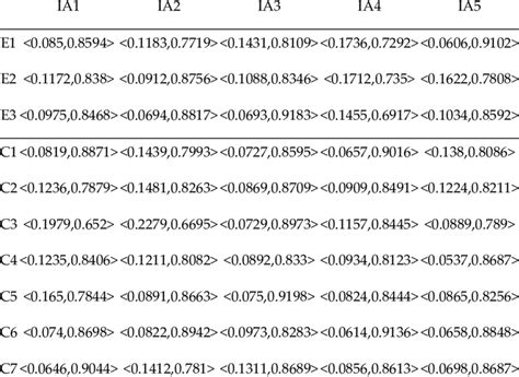 Dynamic Intuitionistic Fuzzy Synthesis Decision Matrix Download Scientific Diagram