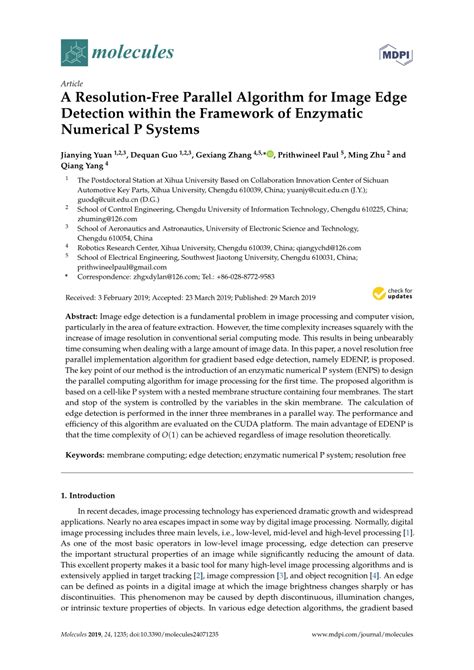 Pdf A Resolution Free Parallel Algorithm For Image Edge Detection