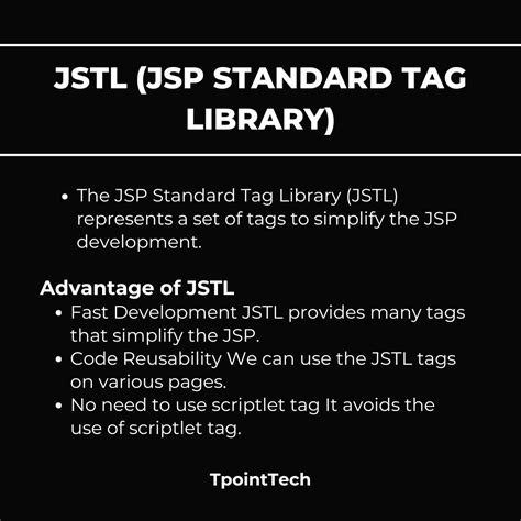 Tpoint Tech On Linkedin Jstl Jspstandardtaglibrary Programming Tpointtech Computerscience