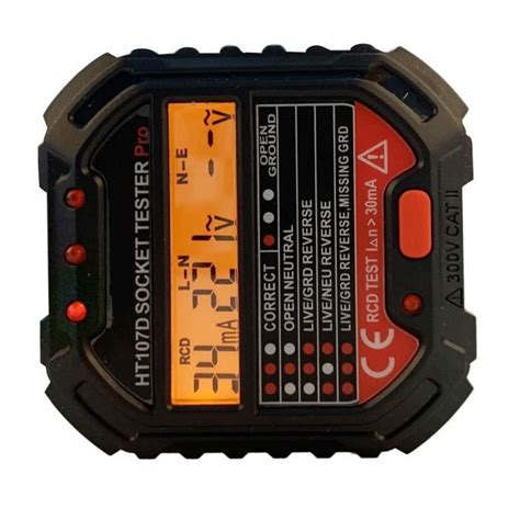 Sal Testeur De Sortie Ht107d Testeur De Prise De Courant Lcd Affichage