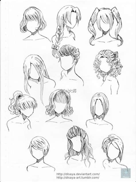 Drawing Hair Drawings Sketches Hair Sketch