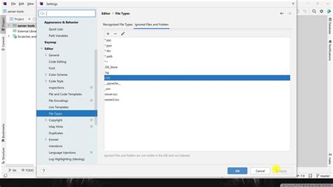 How To Remove Git And Svn Files From The Ignored Files And Folders List In Phpstormintellij