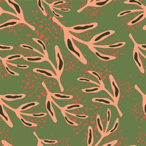 Elegant Seamless Leaf Pattern 35664795 Vector Art At Vecteezy