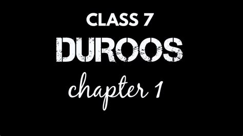 Duroos Chapter 1 Class 7 Youtube