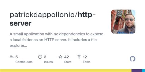 GitHub Patrickdappollonio Server A Small Application With No Dependencies To Expose A