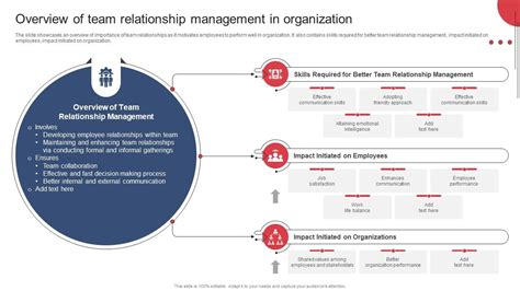 Overview Of Team Relationship Management In Organization Building And