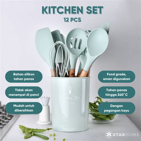 Jual Spatula Set Alat Masak Silikon Set Alat Dapur Set Kitchen Silicon