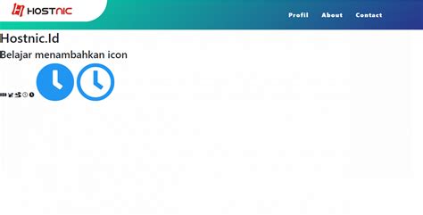 Cara Menambahkan Icon Di Website Hostnic Id