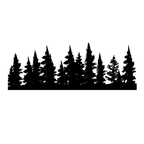 Treeline View Svg Png Dxf File For Cricut Silhouette And Laser Treeline View Svg Png Dxf File For Cricut Silhouette And Laser