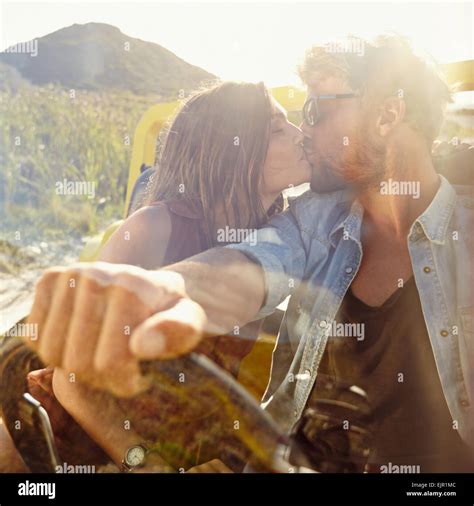 Funny Couple Kiss