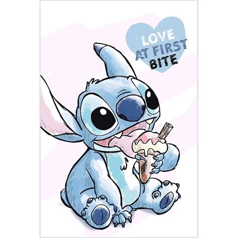Disney Lilo And Stitch Stitch Love At First Bite Slot 62 Poster Things For Home Zing