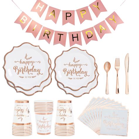Rose Gold Gelukkige Verjaardag Banner Roze Gelukki Grandado