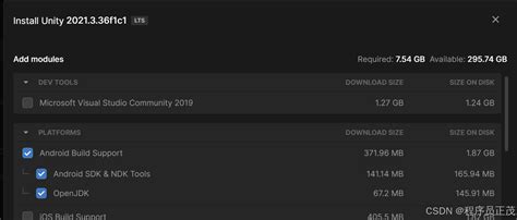 Unity Hub自动安装指定版本unity的android开发环境unity安装指定版本 Csdn博客
