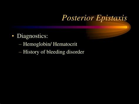 Ppt Epistaxis Powerpoint Presentation Free Download Id176237