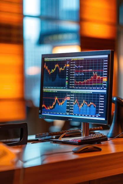 Premium Photo Abstract Technology Financial Graph Data Visualization