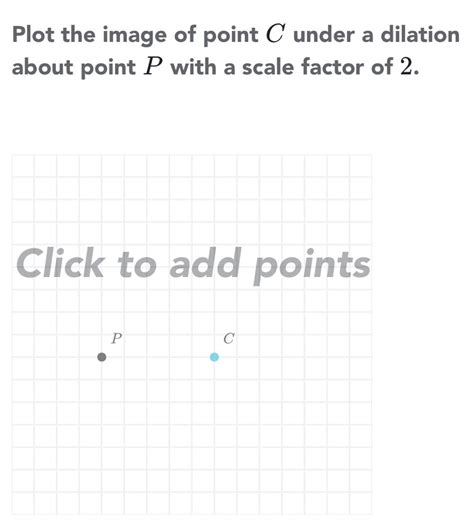 Plot The Image Of Point C Under A Dilation About Point P With A Scale