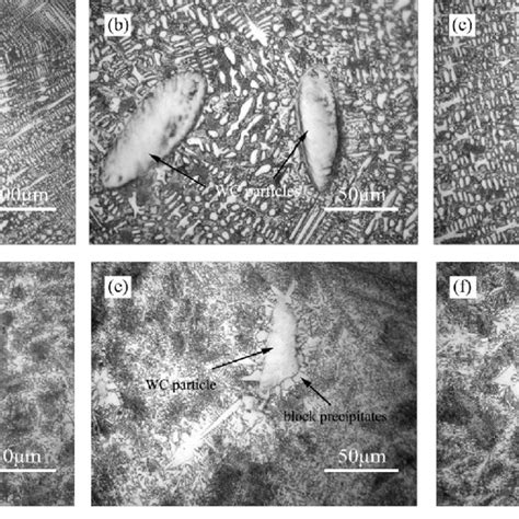 Microstructure Of A Interface B Residual Wc Particles C Uniform