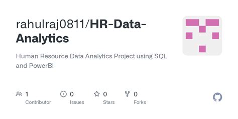 Github Rahulraj0811hr Data Analytics Human Resource Data Analytics Project Using Sql And Powerbi